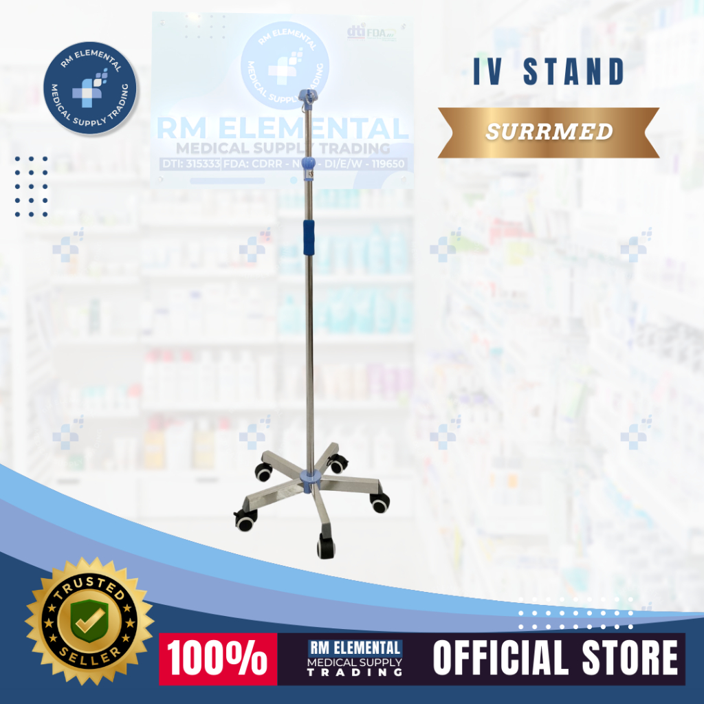 IV Stand Adjustable Bar hooks with Wheels | Shopee Philippines