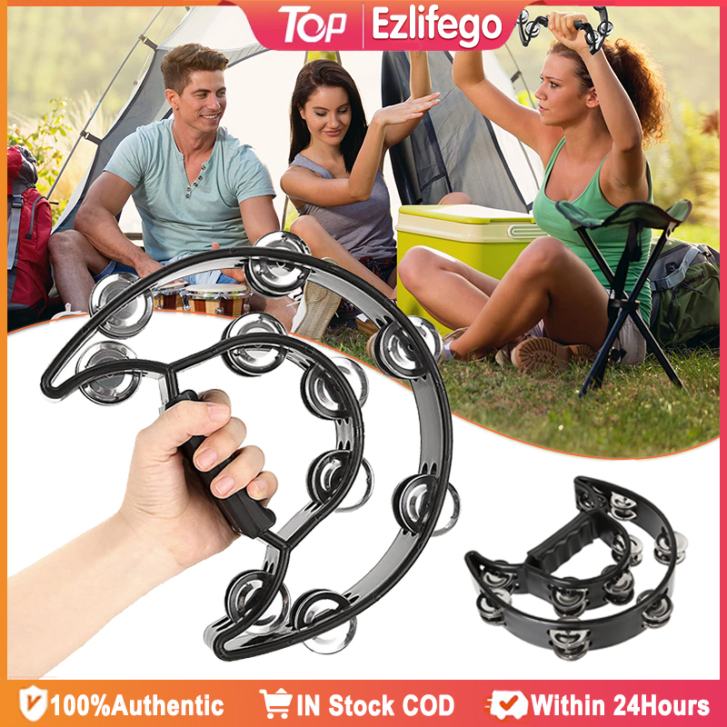 Tambourine Double Row Music Tambourine Percussion Half Moon Musical ...