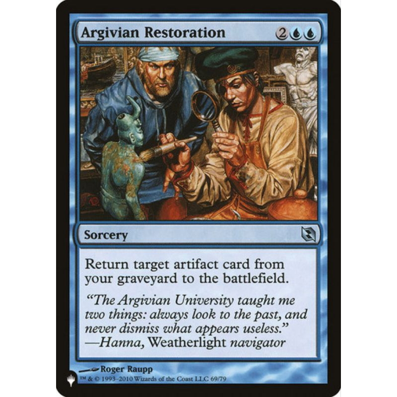 Argivian Restoration - The List - Uncommon - MTG Cards (WotC) | Shopee ...