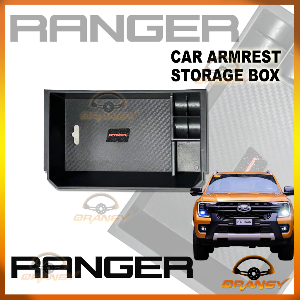 Ford Next-Gen Ranger 2023 to 2025 Car Armrest Storage Box Center ...