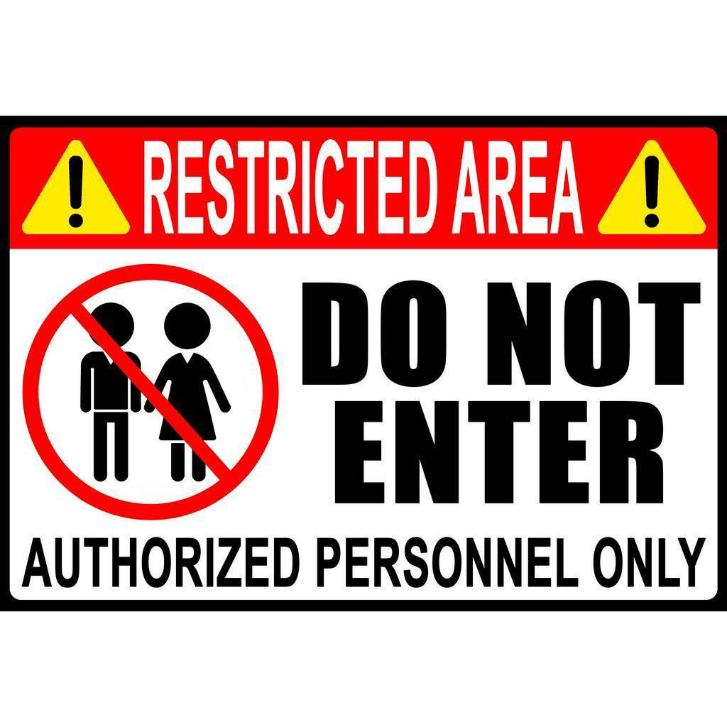 NO ENTRY/DO NOT ENTER/NO TRESPASSING - Laminated Signage - A4 Size high ...