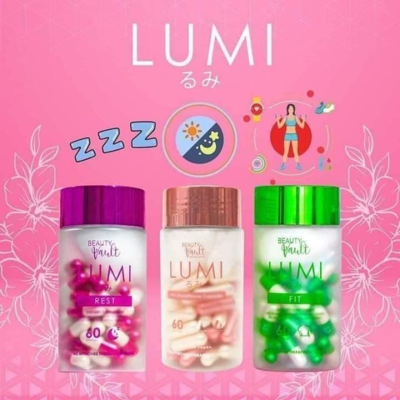 Lumi 24H Glutathione / FIT / REST Capsules by Beauty Vault | Shopee ...