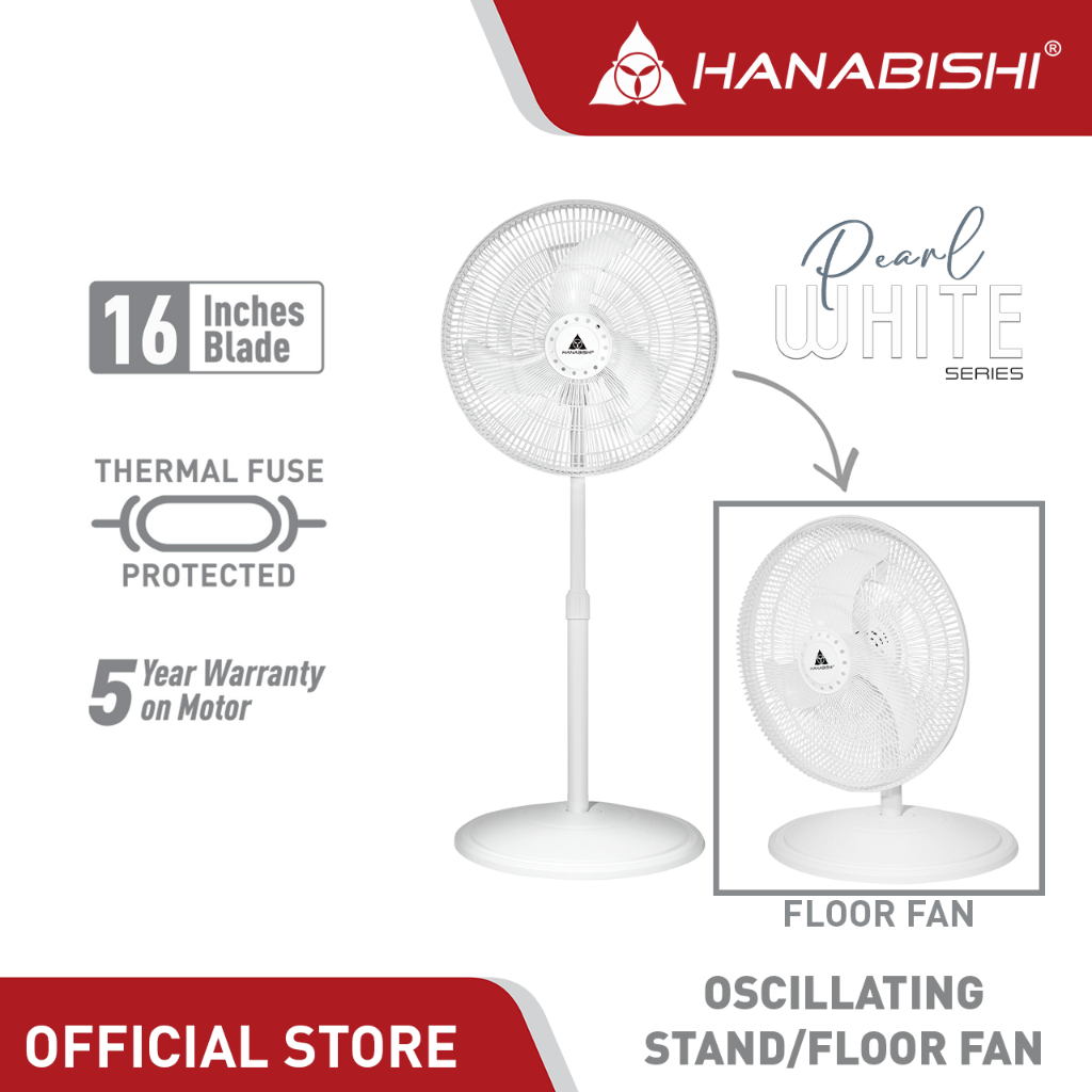 Hanabishi 2 in 1 Stand Fan Floor Fan Hf16002in1wht | Shopee Philippines
