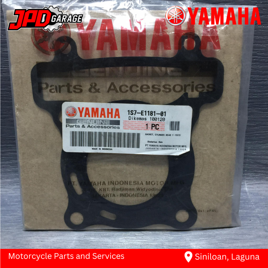 JPD Garage GENUINE Yamaha 1S7-E1181-01 Gasket, Cylinder Head - SNIPER MX135/CLASSIC135 | Shopee ...