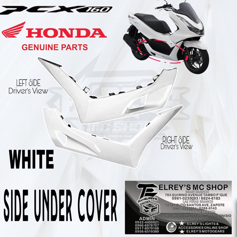 STOCK SIDE UNDER COVER FOR PCX 160 PEARL WHITE | Shopee Philippines
