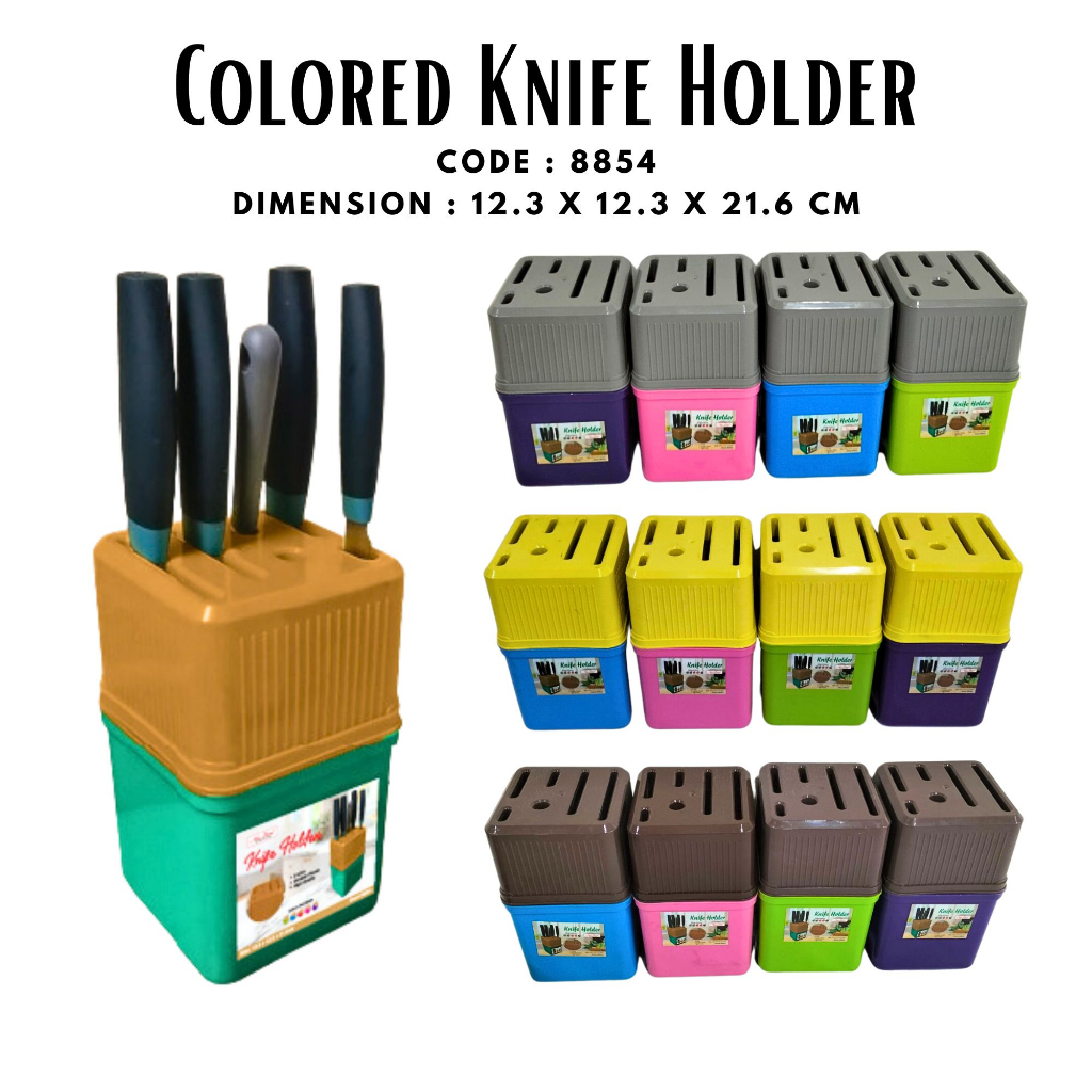 8854 COLORED KNIFE HOLDER / PLASTIC KNIFE HOLDER / TAUBAN / KNIFE ...