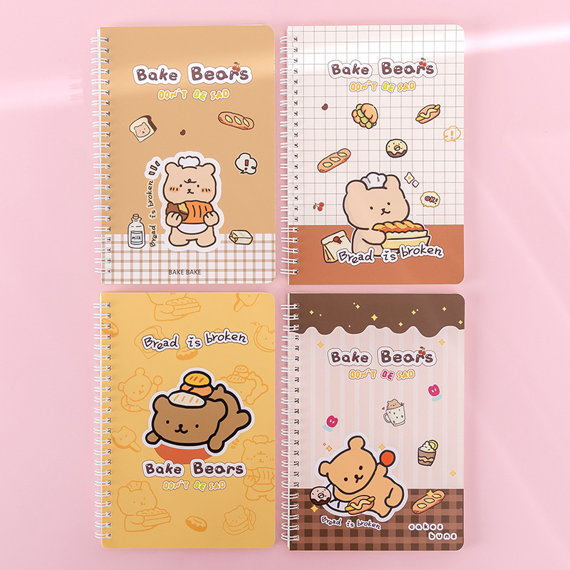 A5 Cartoon Coil Notebook Spiral Landscape aesthetic notepad Student ...