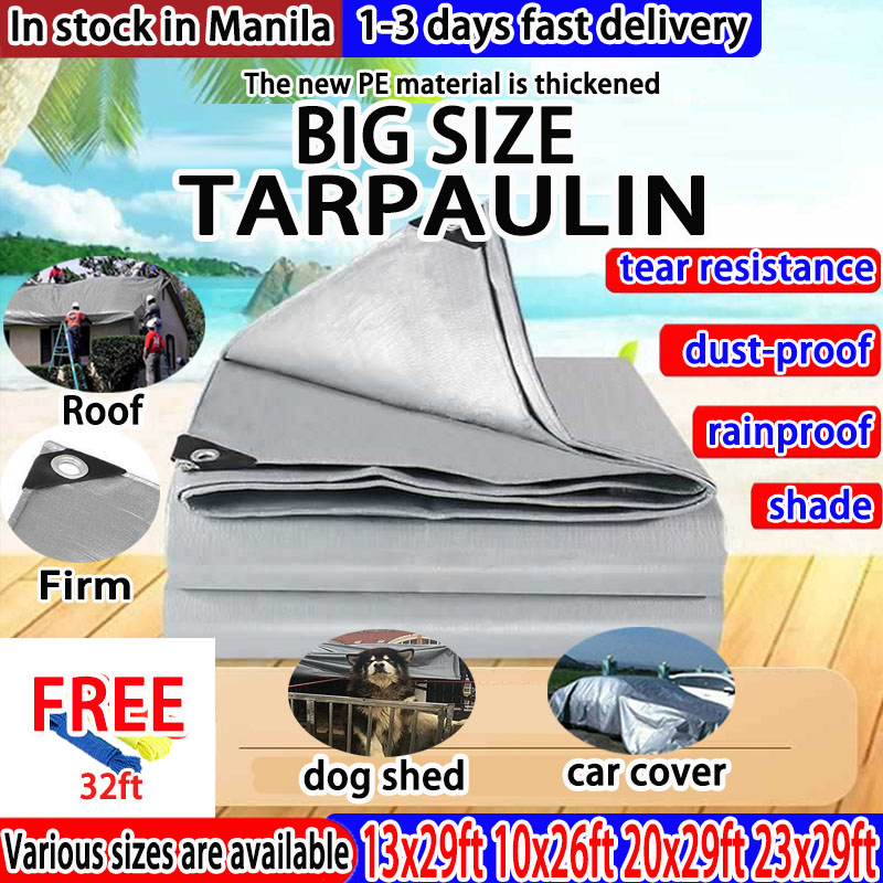 BIG SIZE Tarpaulin Trapal makapal Lona Tolda Ground Sheet Waterproof ...