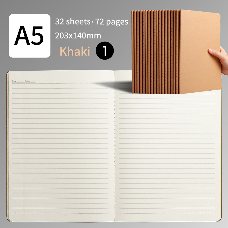 JW A5 Notebook Line Black/Khaki Notebooks 36sheets 72pages COD | Shopee ...