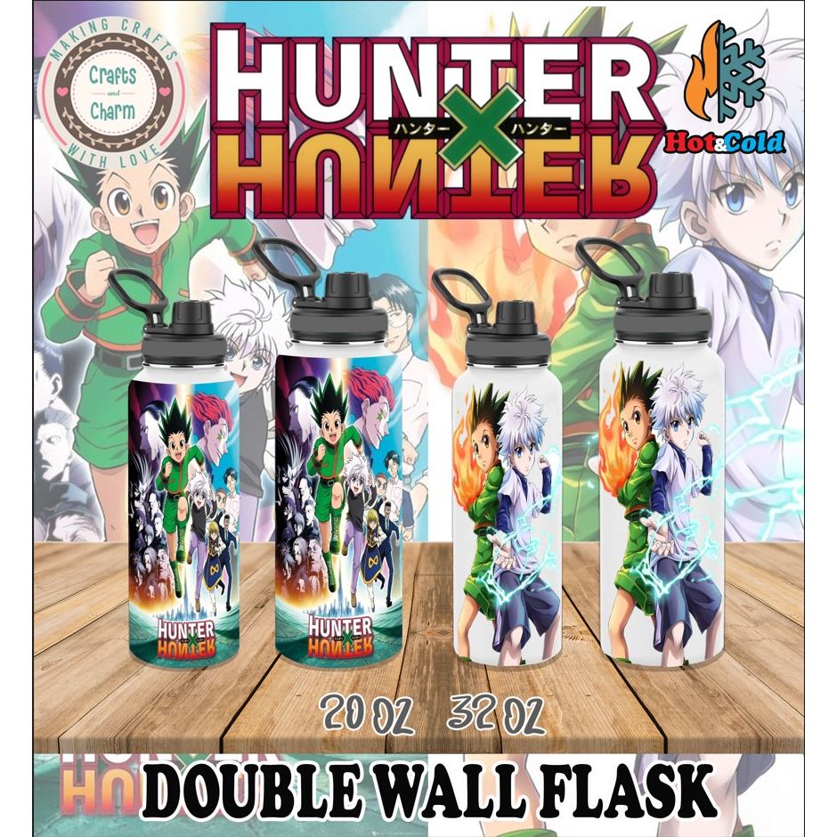 HUNTER X HUNTER anime double wall flask hot and cold tumbler | Shopee ...