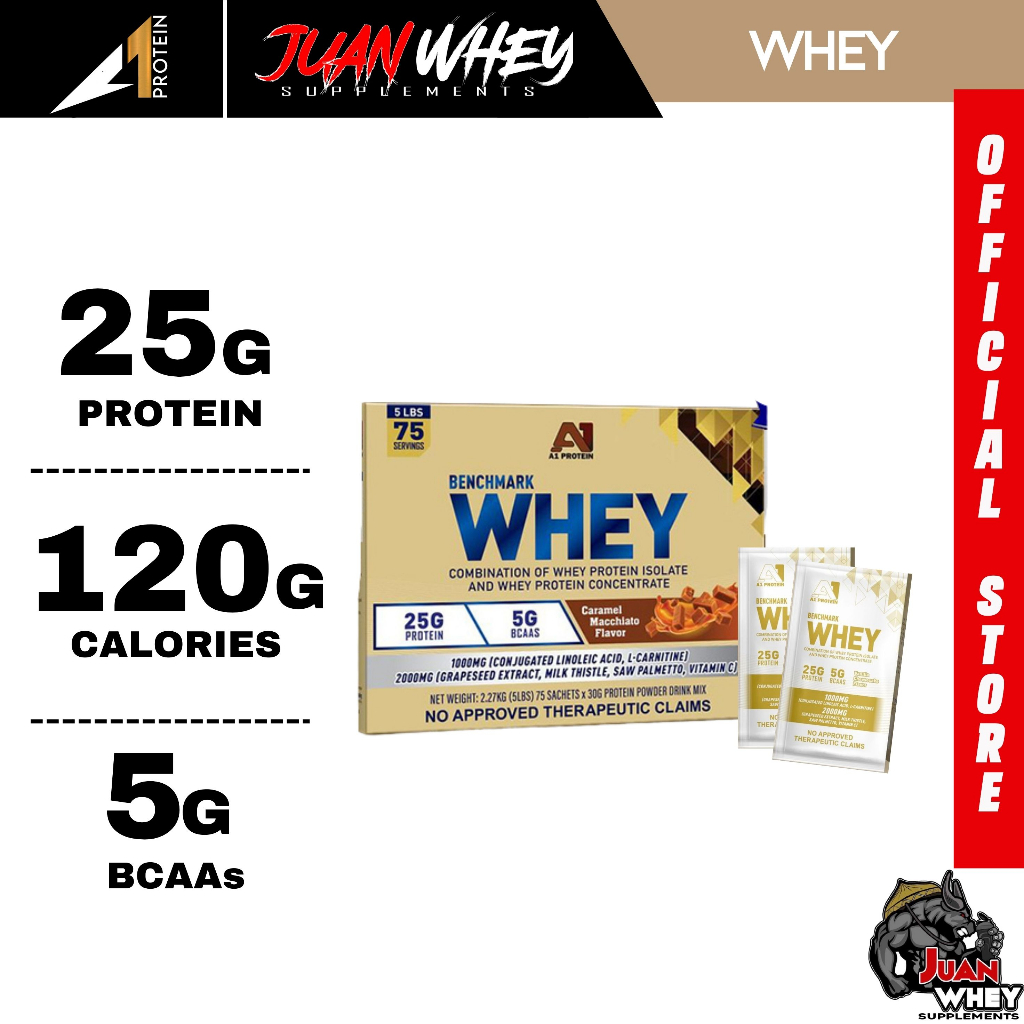 WHEY PROTEIN 75 SERVINGS WITH OR WITHOUT SHAKER - A1PROTEIN BENCHMARK ...
