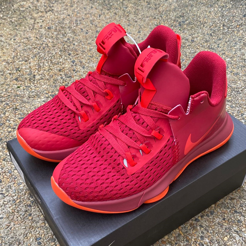 LeBron Witness 5 Wine Red Sports Basketball Shoes For Men OEM Quality ...