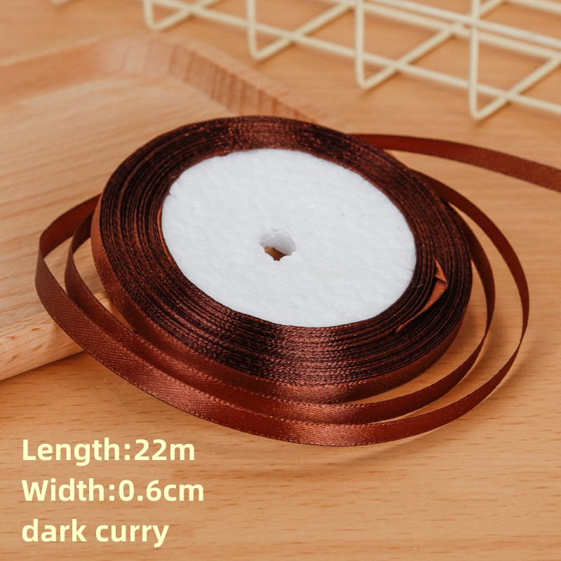 25Yards/Roll 6mm ribbon, satin ribbon, decorative ribbon, gift ...