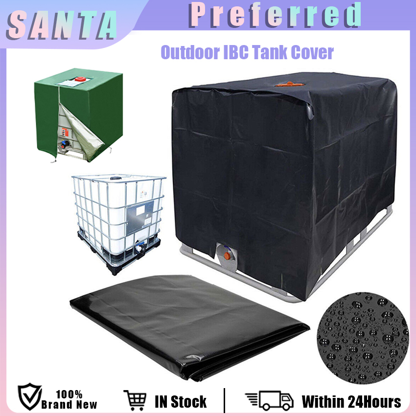 Outdoor Garden IBC Tank Cover 1000L Water Tank Cover With Zipper ...