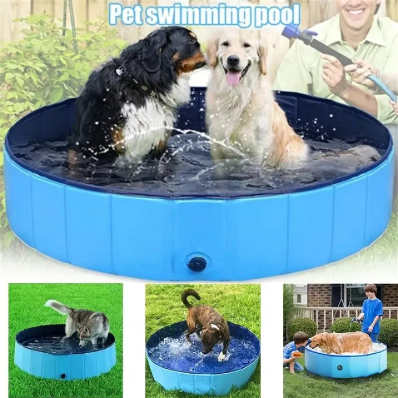 Outdoor Bathing Foldable Pet Swimming Pool Portable Dog Pool kids Pets ...