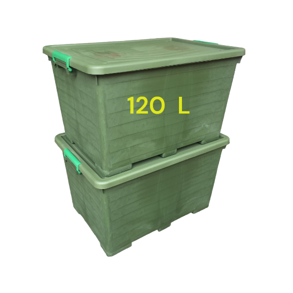 STORAGE BOX 120L #056 Heavy Duty Storage box with wheels and handle ...