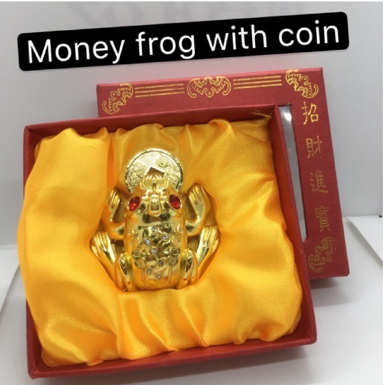 Blessed Money Frog With Coin Attract Money And Wealth | Shopee Philippines