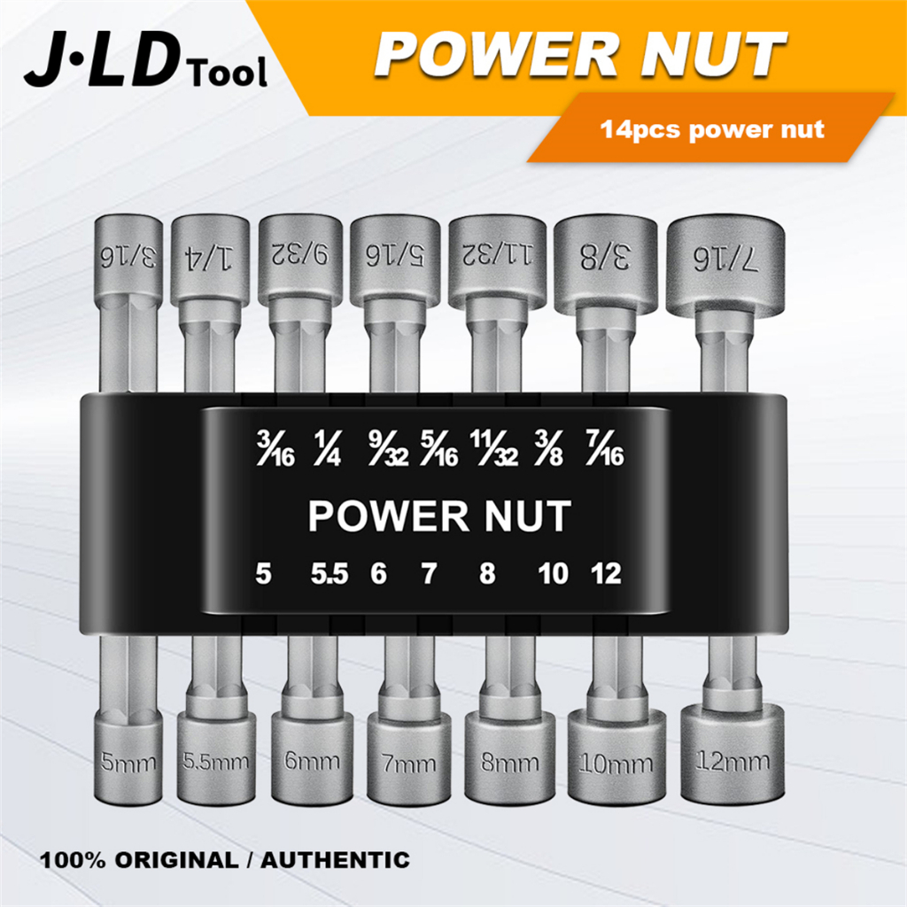 Jld 14pcs Socket Wrench Tools Set 5mm Impact Wrench Socket 7 16 Wrench