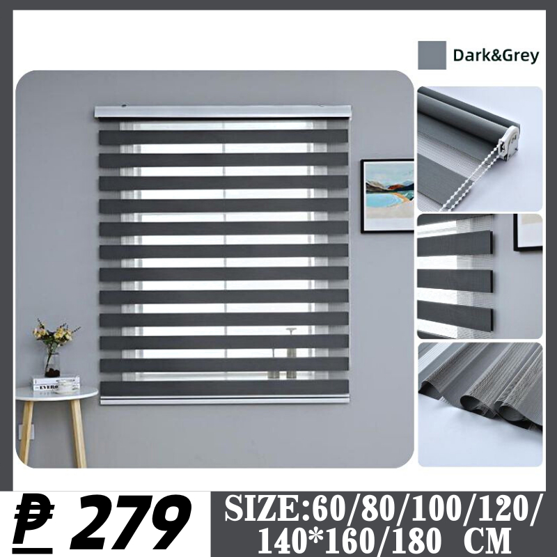 Dark Grey New Korean Blinds Shop Venetians Duo Roller Blinds Curtain ...