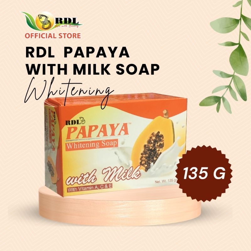 RDL PAPAYA SOAP w/ MILK 135g | Shopee Philippines