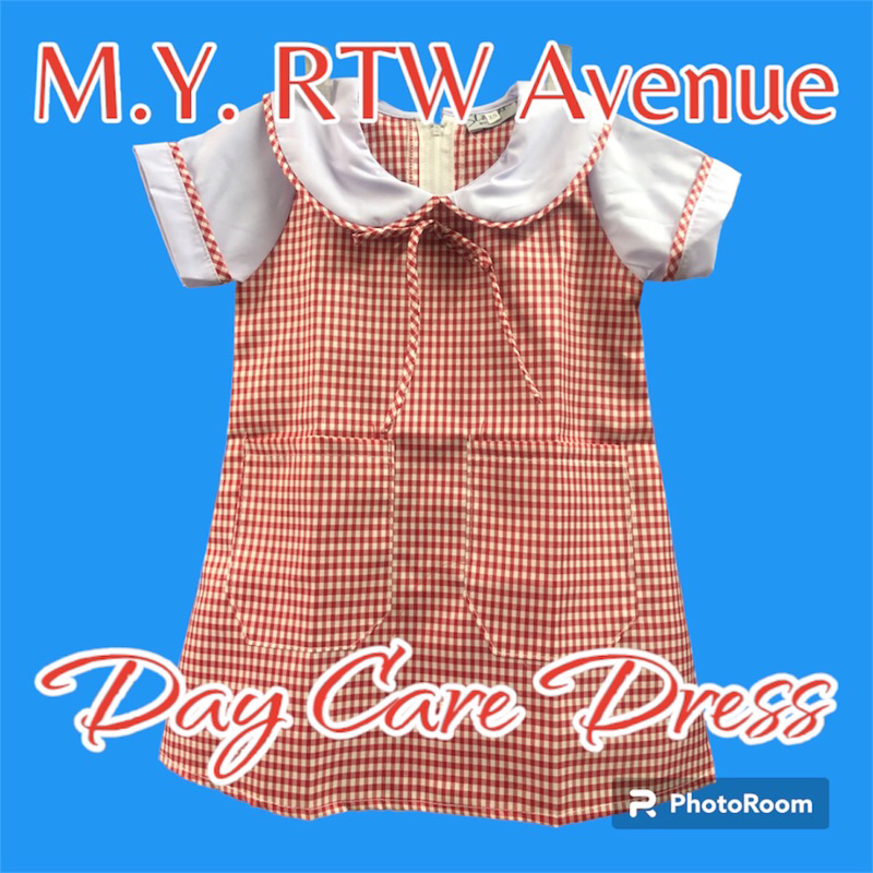 Day Care Dress Uniform (Red Checkered) | Shopee Philippines