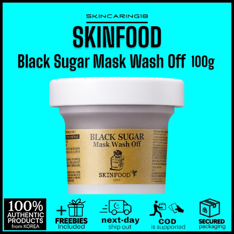 [EXP. 2026] SKINFOOD Black Sugar Mask Wash Off 100g by SkinCaring18 SK ...