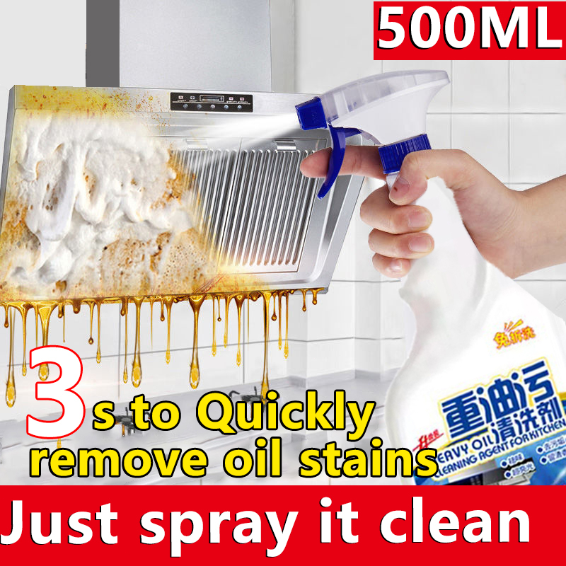 Kitchen Cleaner Spray 500ml oil stain remover Household Cleaning ...