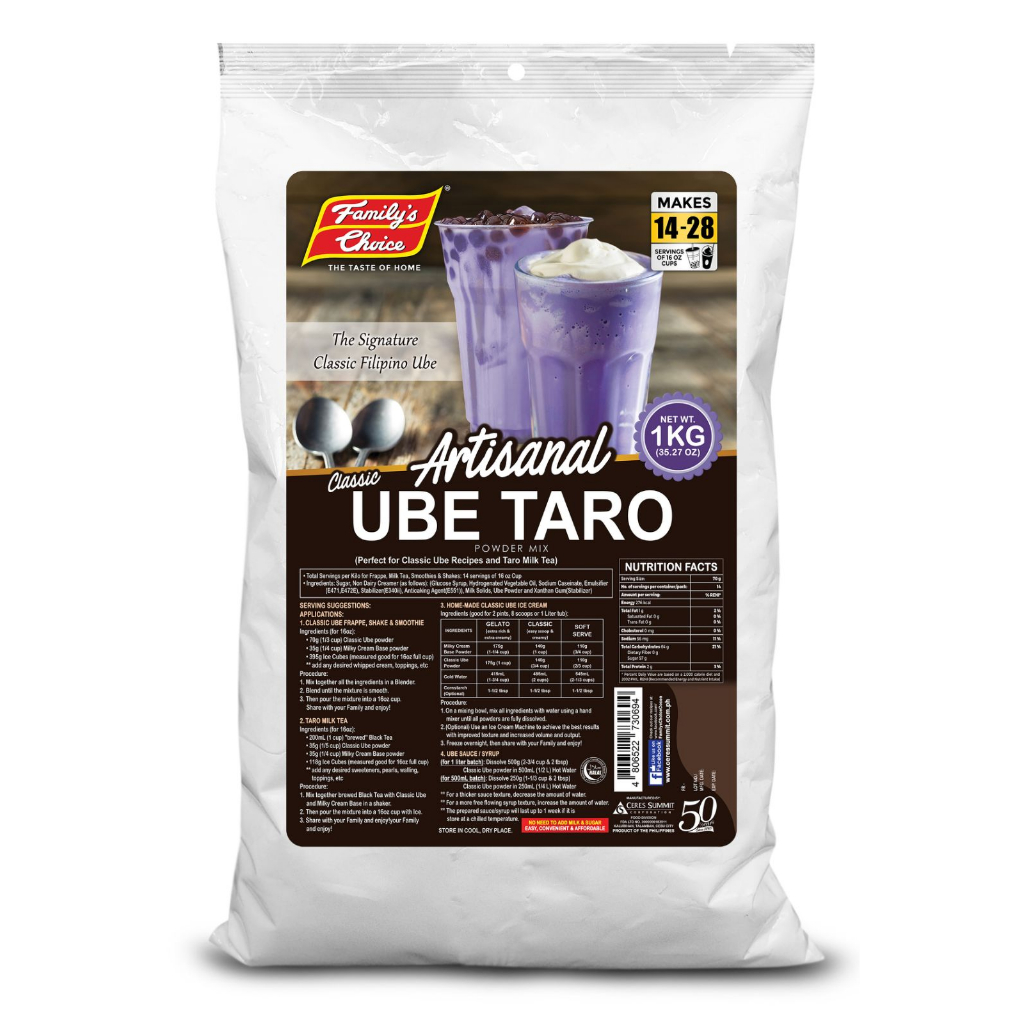 Family's Choice Artisanal Classic Ube Powder Mix 1kg Perfect for Taro ...