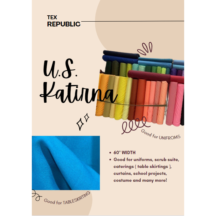 UNIFORM KATRINA TELA FABRIC (Per Roll) 60 INCH FIXED WIDTH RAW TELA| 42 ...