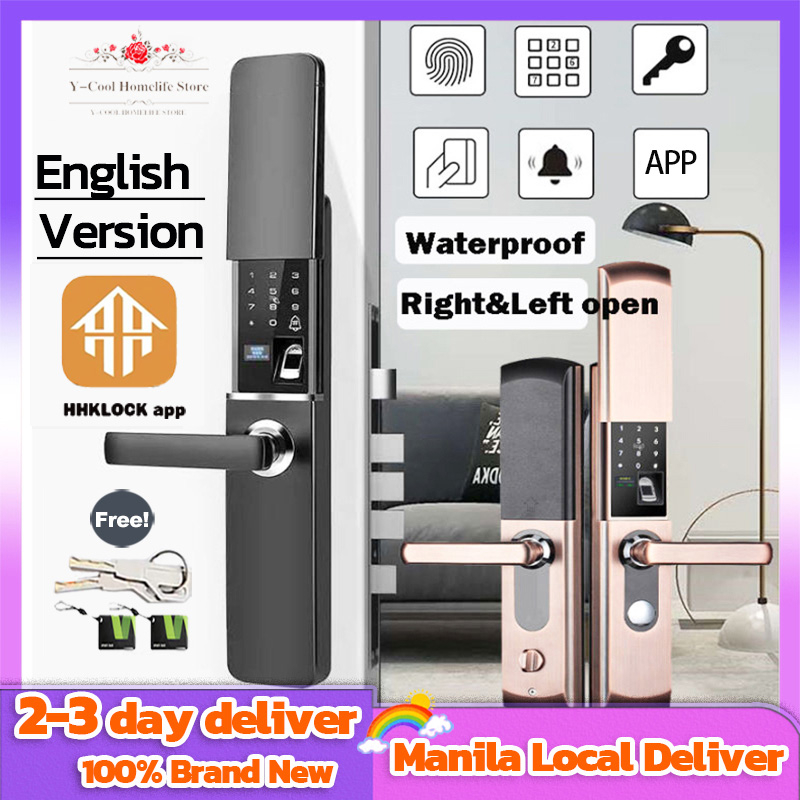 Security Fingerprint Door Lock Digital Code +Touch Password+Keypad+Card ...