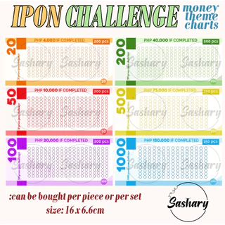 Shop ipon challenge chart for Sale on Shopee Philippines