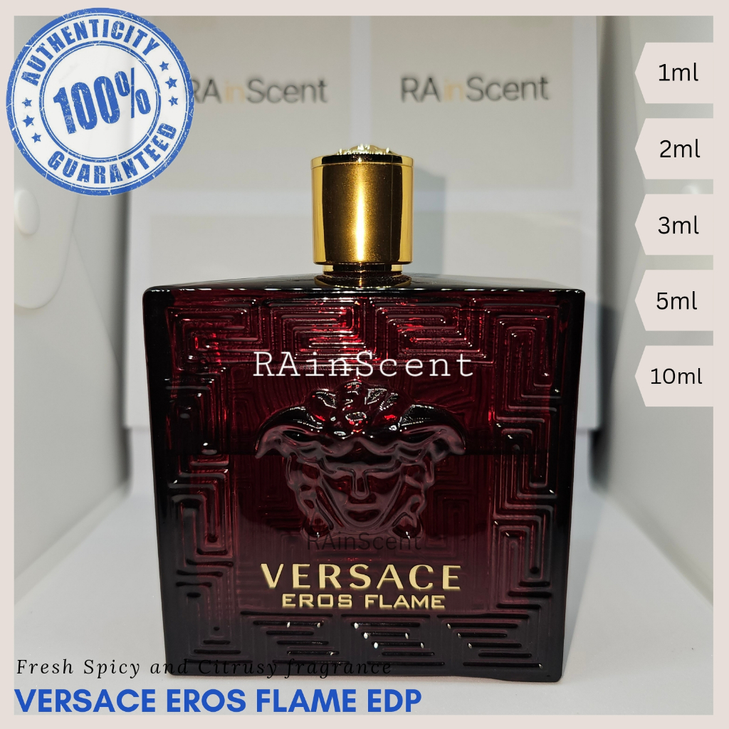 Versace Eros Flame Eau De Parfum DECANT[ 1ml 2ml 3ml 5ml 10ml ...