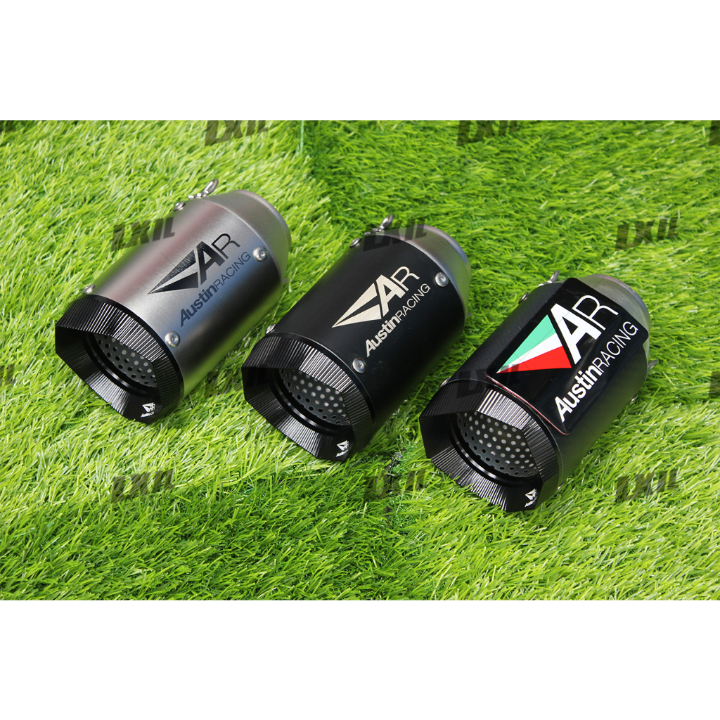 38-51mm Inlet universal Motorcycle Carbon Fiber Tailpipe AR Austin ...