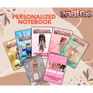 Customized Roblox Notebooks with photo top - per piece | Shopee Philippines