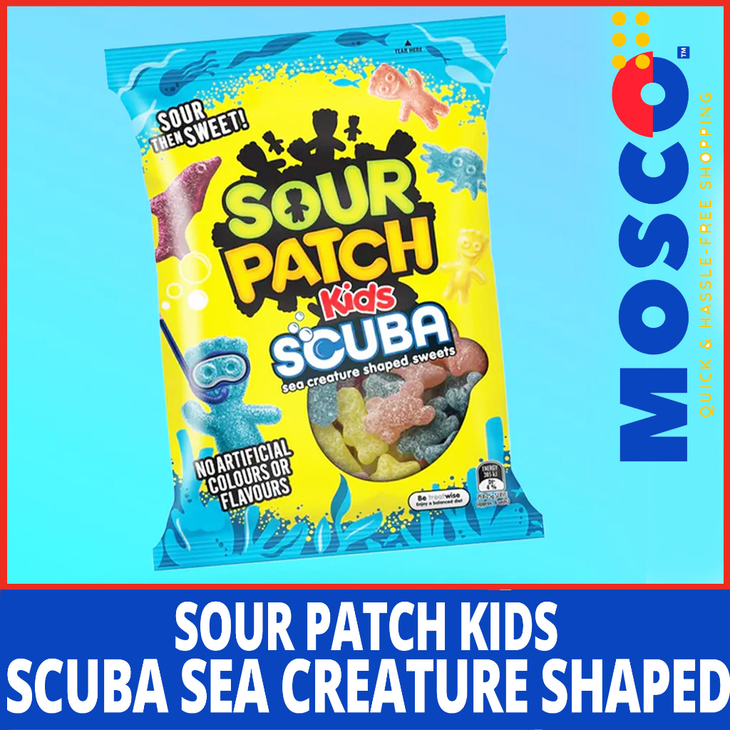 Sour Patch Kids Scuba Sea Animals Form Sour Gummies 190g | Shopee ...