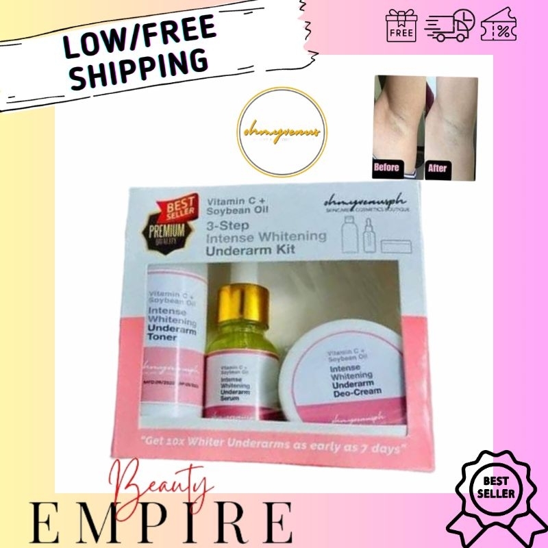 WITH FREE SOAP 3 Steps Intense Underarm Whitening Kit / OMV 3 STEP ...