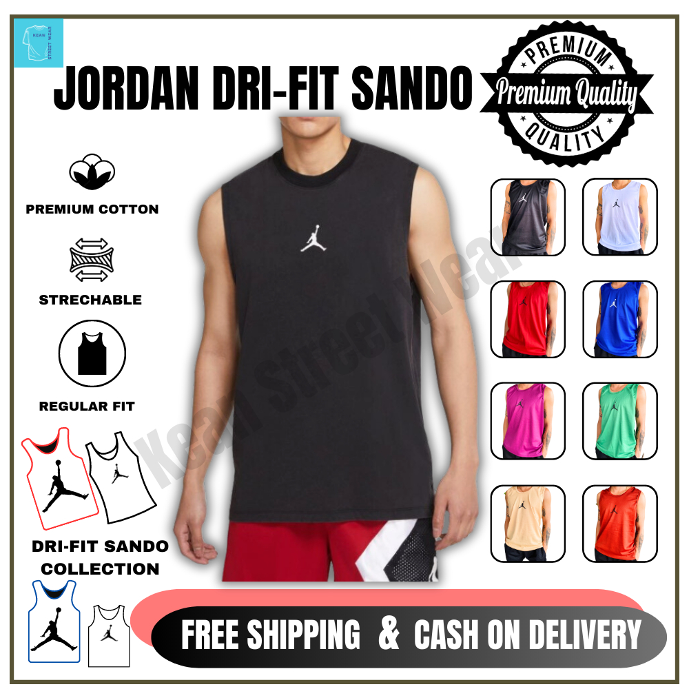 Jordan Dri-Fit Sando | Basketball Outfit | Gym | Men | Premium Quality ...
