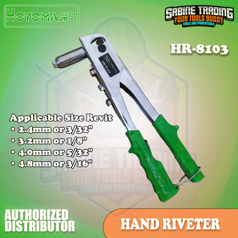 Hoyoma HR-8103 Hand Riveter Heavy Duty Revit Hand Tools 10.5" | Shopee ...