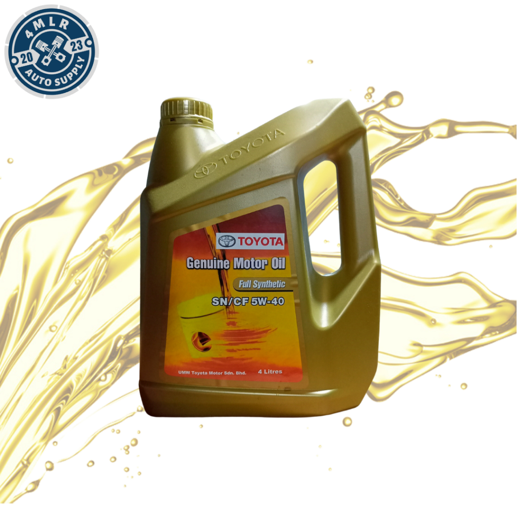 Toyota Motor Oil 5w40 4 Liters Gold | Shopee Philippines