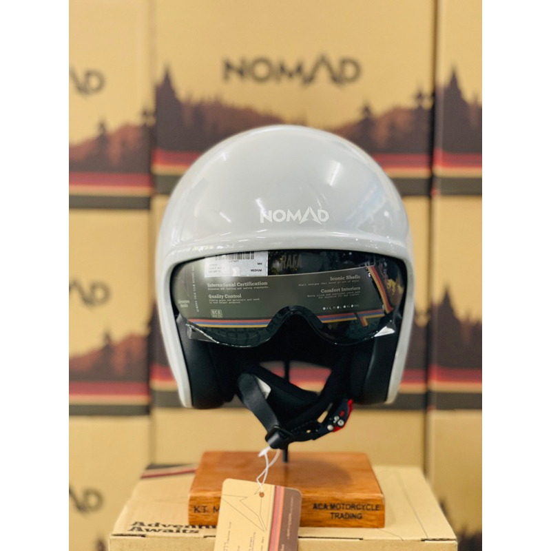 NOMAD RAFA Open Face Helmet w/ Free Clear Visor (Retro Helmet) | Shopee ...