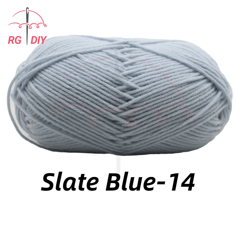 【50 colors IN STOCK】4 Plys 50g Smooth Milk Fiber Knitting Wool Crochet ...