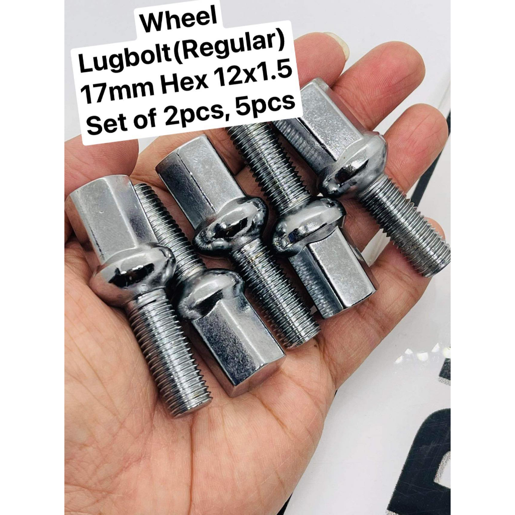 WHEEL LUG BOLT( Regular) 12x1.5 Set of 2pcs, 5pcs | Shopee Philippines