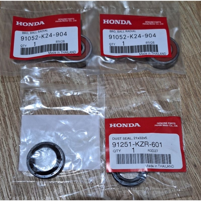 FRONT WHEEL BEARING W/ DUST SEAL CLICK125/150 , BEAT Fi (set) | Shopee ...