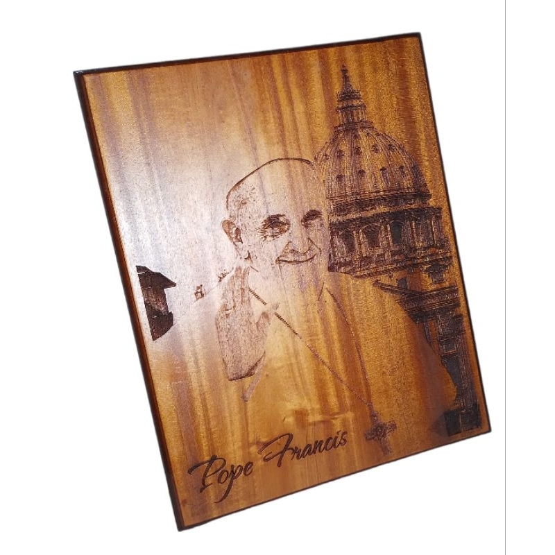 Frame: Pope Francis 8x10 inc. (laser engraved) | Shopee Philippines