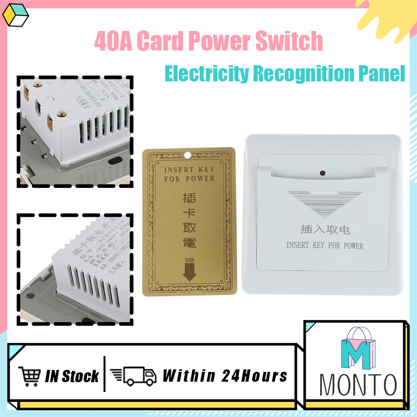 Card Power Switch Insert Card Pick-Up Electricity Recognition Panel ...