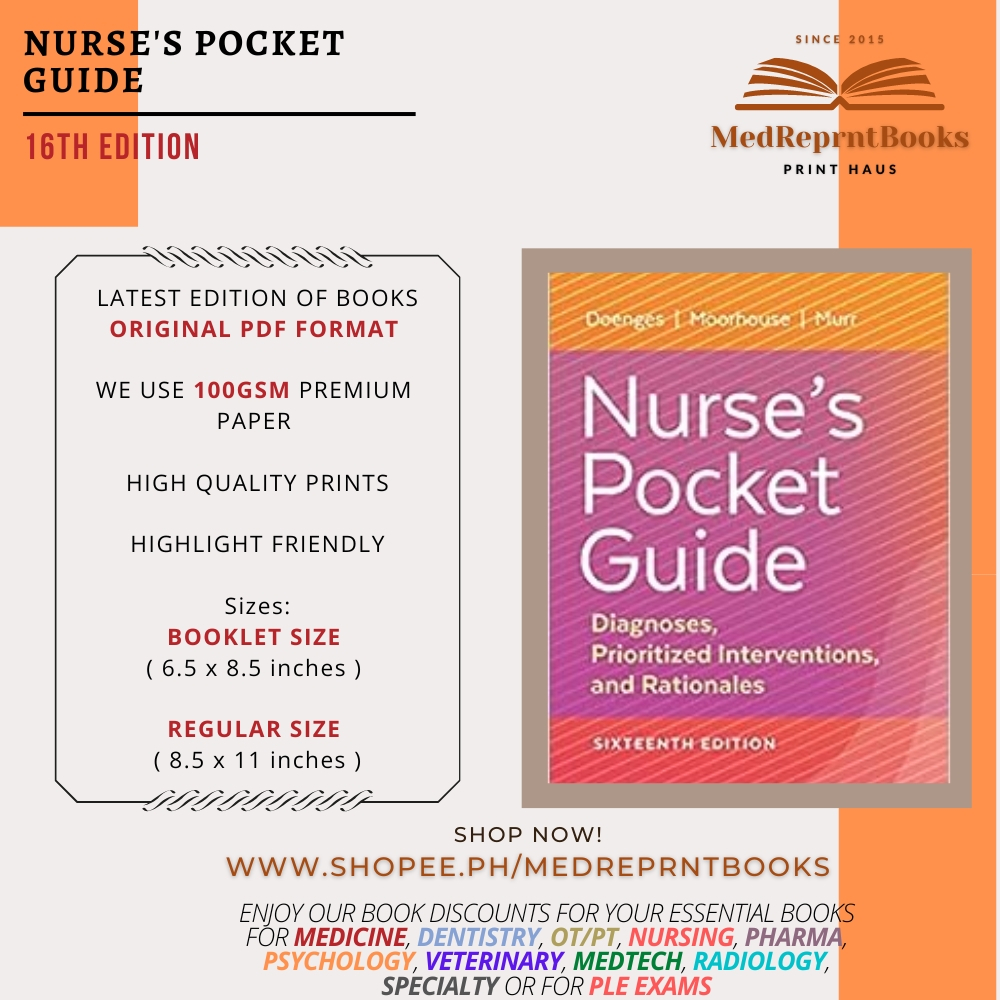 Nurse's Pocket Guide 16th Edition | Shopee Philippines
