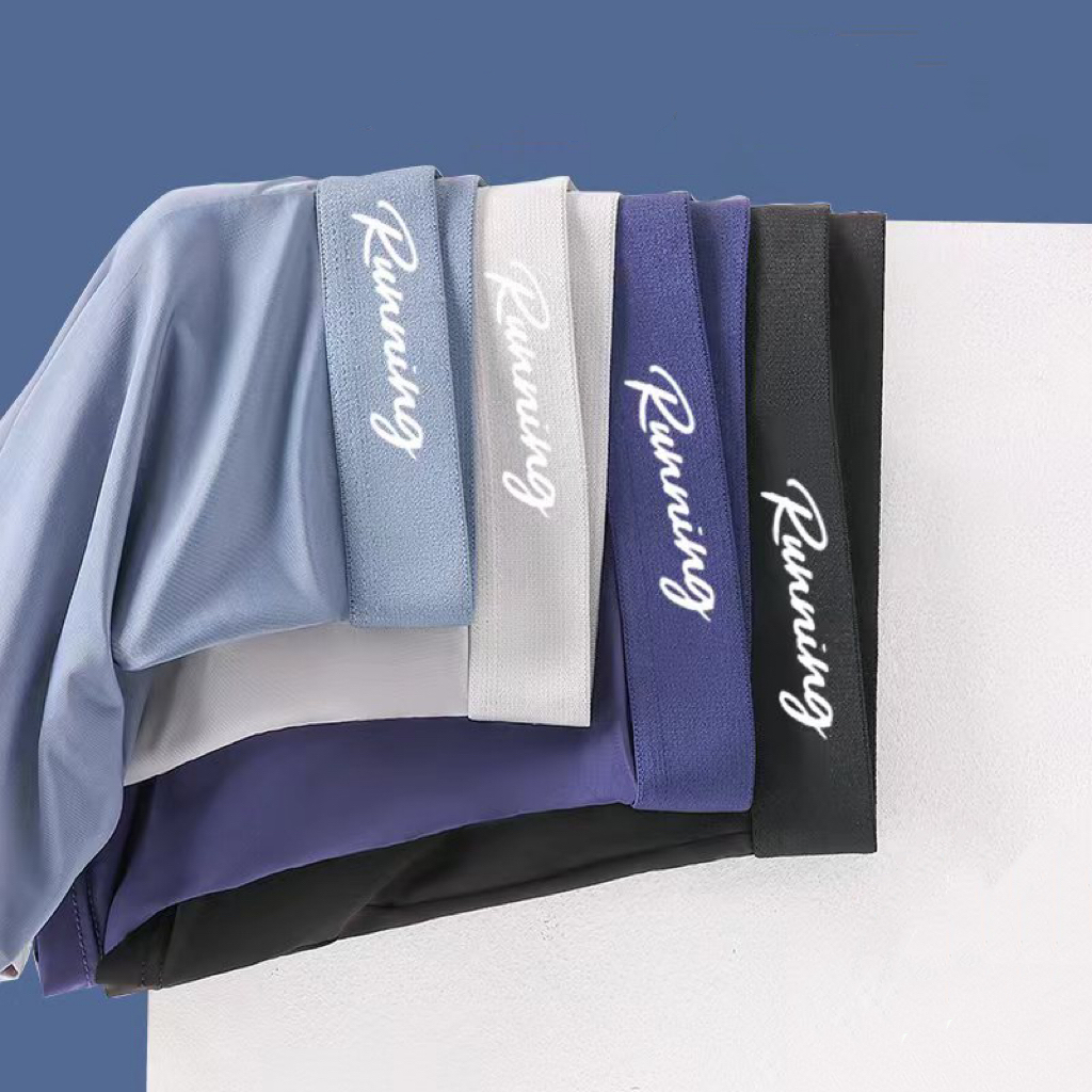 Running underwear men's ice silk boy's boxer pants head pure cotton ...