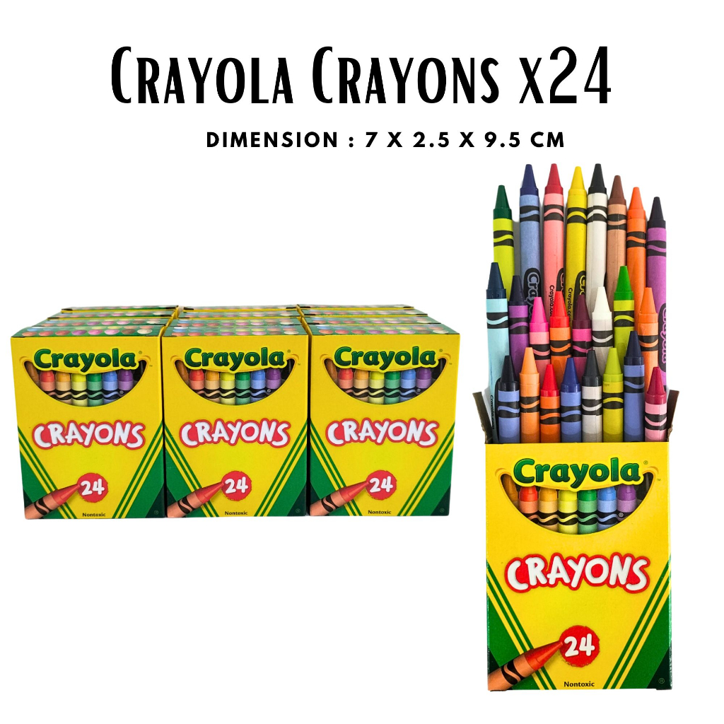 (fast shipping)CRAYOLA CRAYONS X24/CRAYOLA 24PCS PER BOX/CRAYONS ...