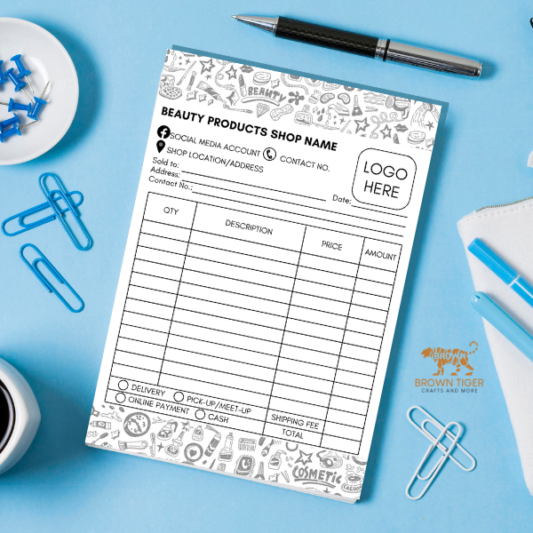 Personalized Business Temporary Receipt Non BIR Non Carbon Pad | Shopee ...