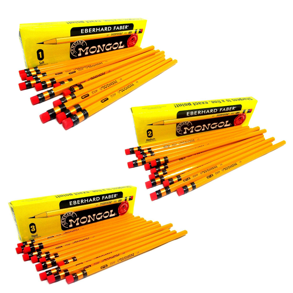 12pcs Mongol Writing Pencil No.1, 2 , 3 and Trio | Shopee Philippines